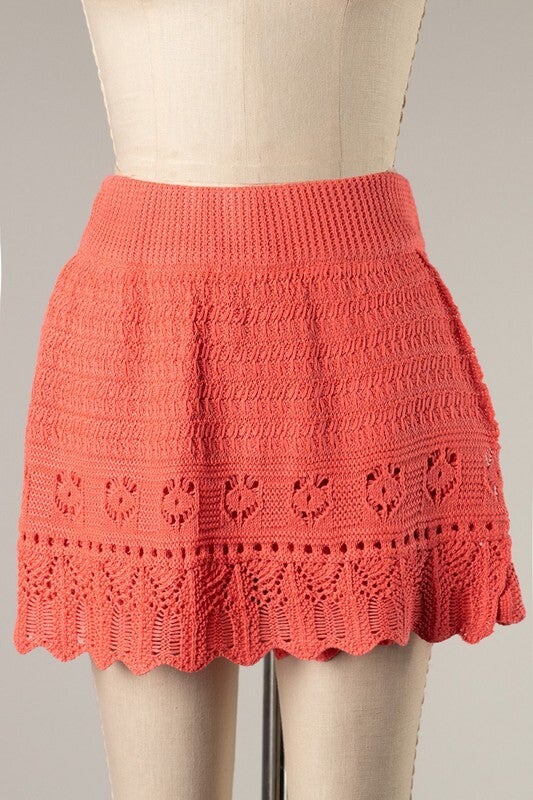 Allison Crochet Overlay Skirt | LilyRain